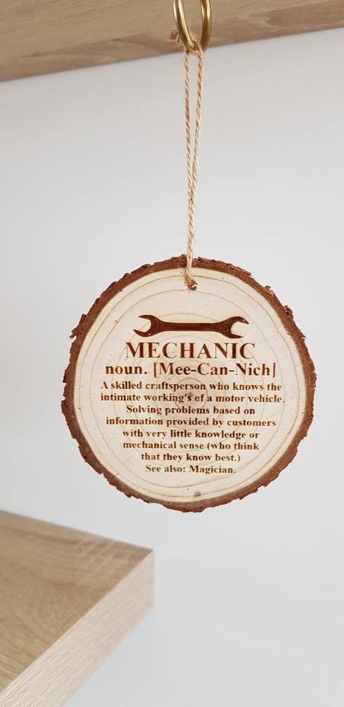 Funny Mechanic Plaque, Laser Engraved - Etsy