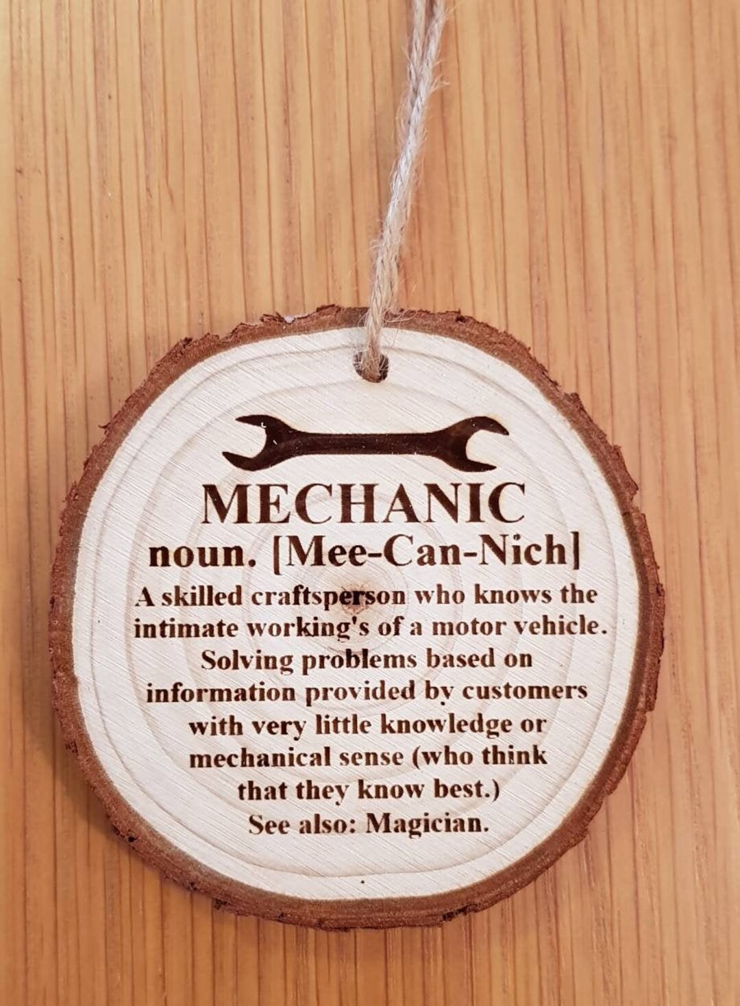 Funny Mechanic Plaque, Laser Engraved - Etsy