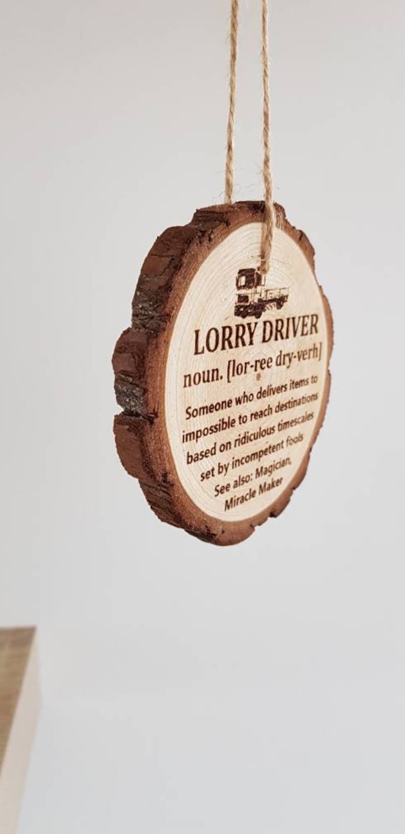 Lorry Driver Sign Laser Engraved - Etsy UK