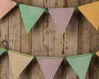 Pastel Triangle Banner - Etsy