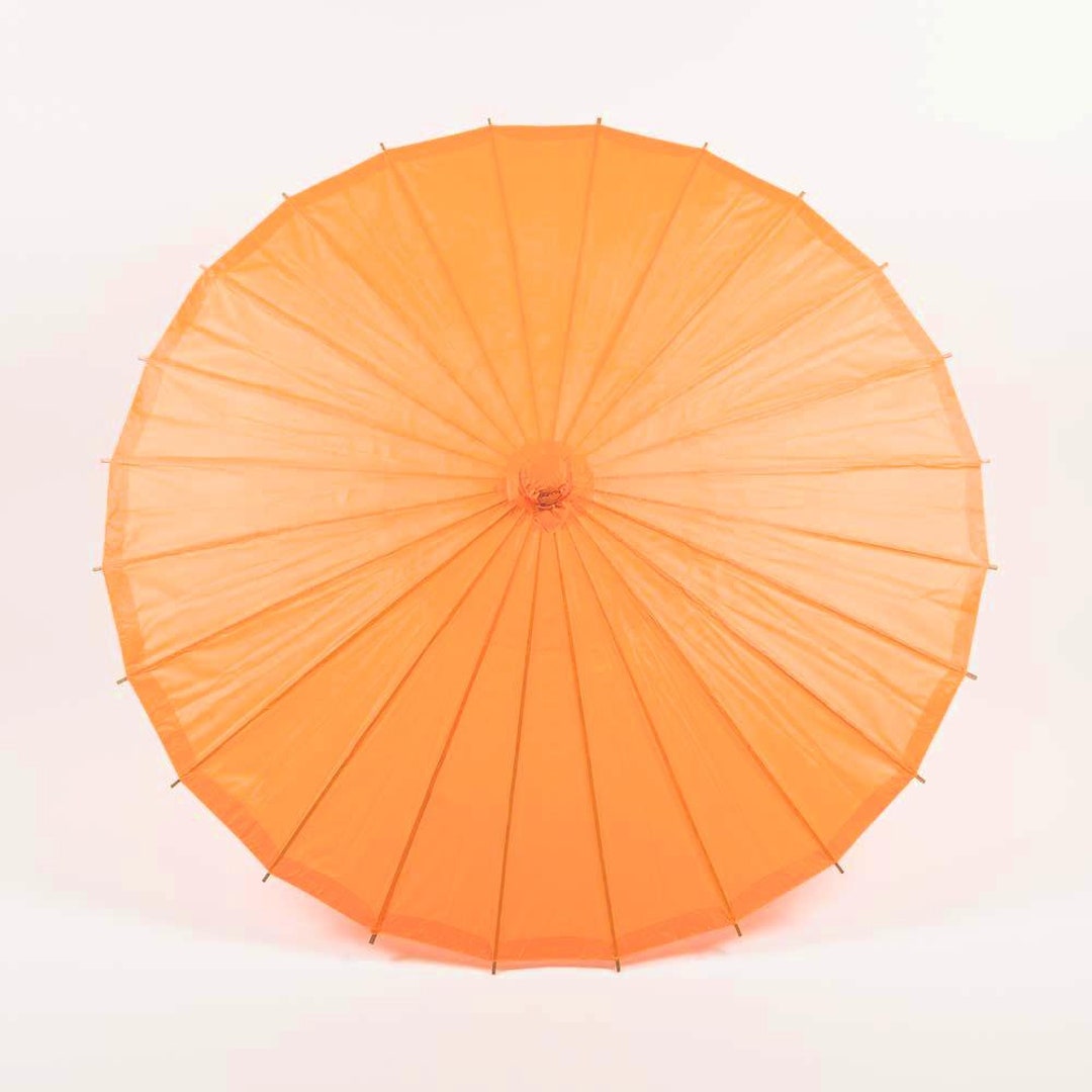 32 Orange Paper Parasol Umbrella sun Protection - Etsy