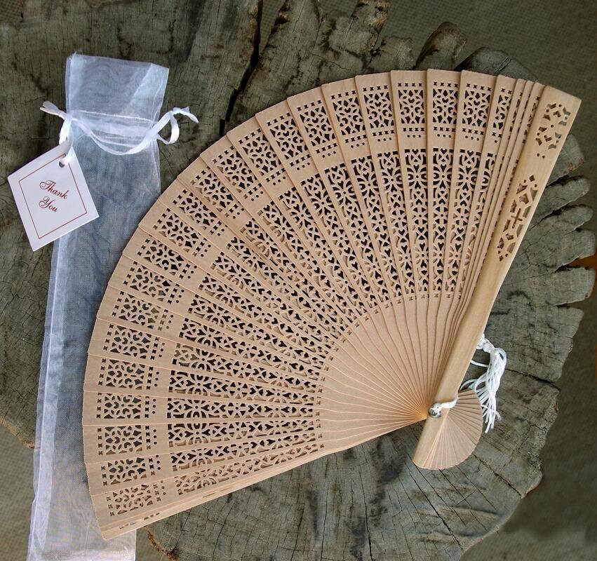 8 Natural Beige / Ivory Tan Sandalwood Folding Hand Fan - Etsy