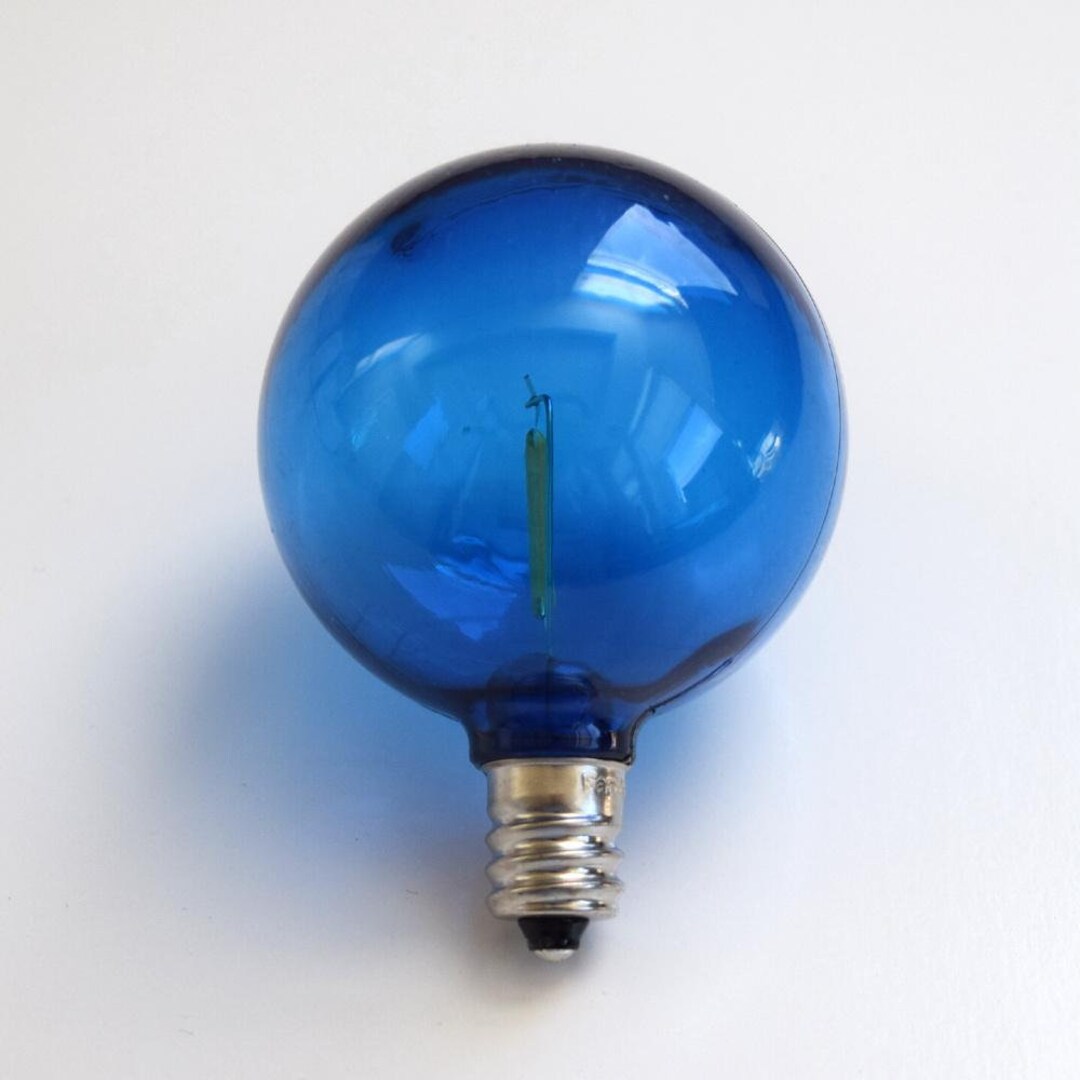 Blue Led Filament G50 Globe Shatterproof Energy Saving Light Bulb ...