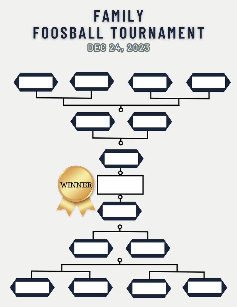 Game Night Tournament Bracket Customizable - Etsy