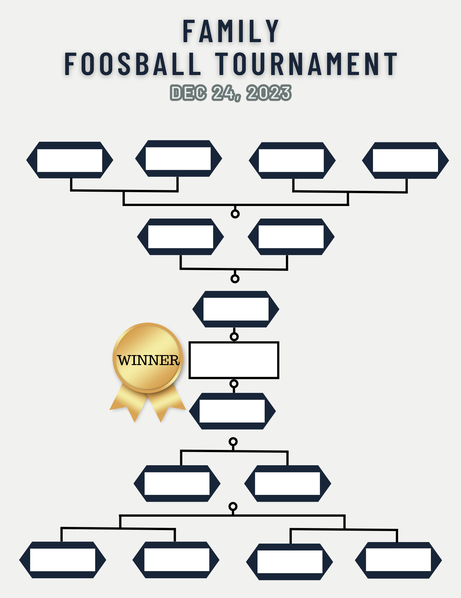 Game Night Tournament Bracket Customizable - Etsy