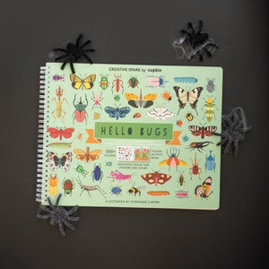 Hello Bugs & Insects Sticker Coloring Book (500+ Stickers + 12 Scenes ...
