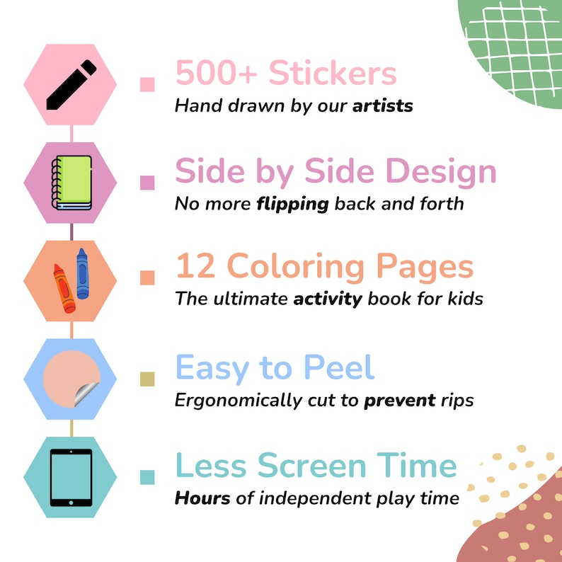 Hello Bugs & Insects Sticker Coloring Book 500 Stickers 12 - Etsy