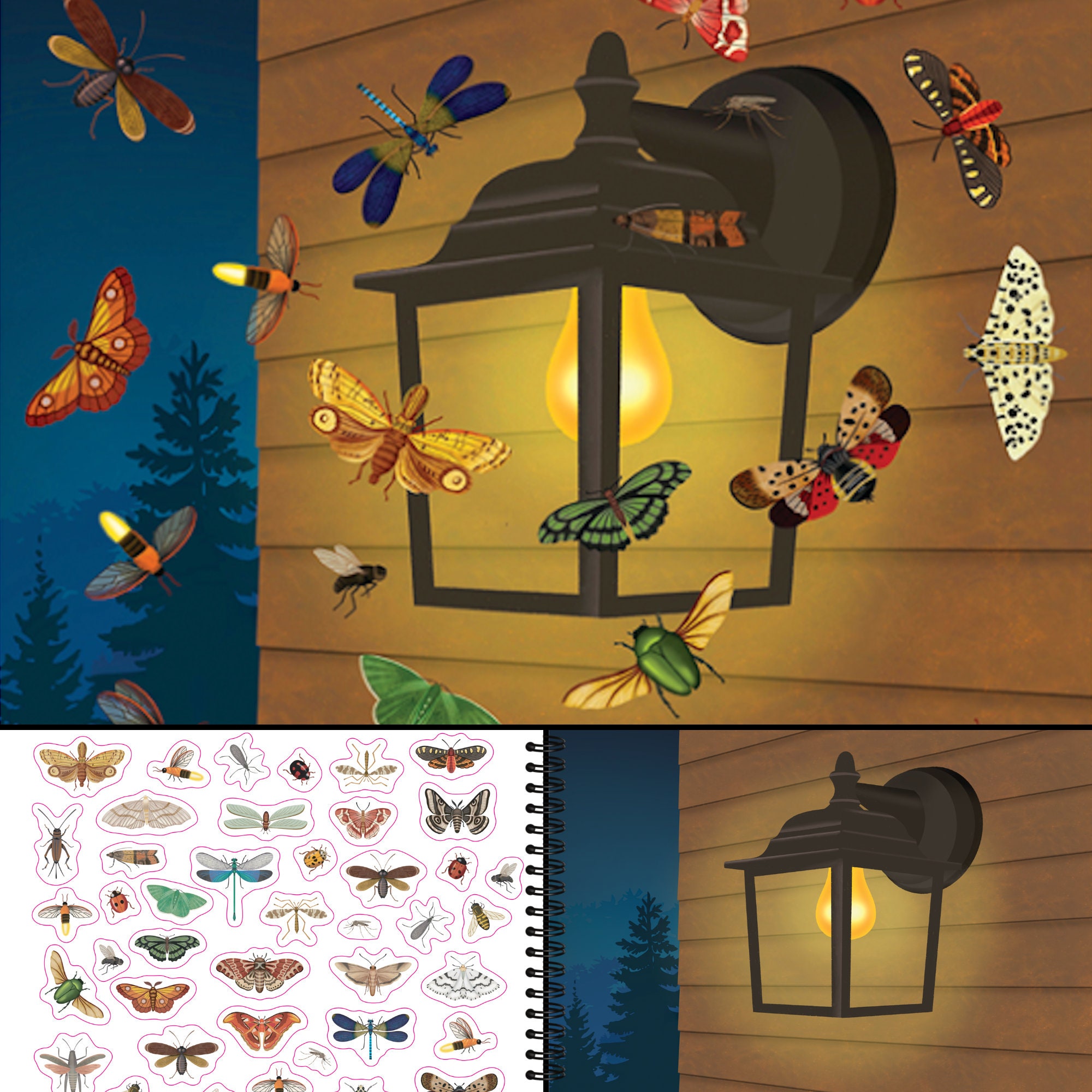 Hello Bugs & Insects Sticker Coloring Book 500 Stickers 12 - Etsy