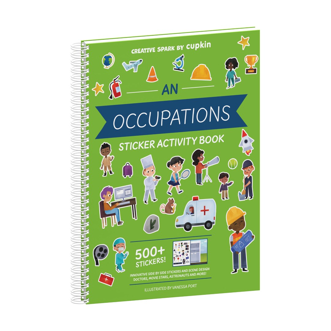 When I Grow up Sticker Coloring Book 500 Jobs Stickers & - Etsy