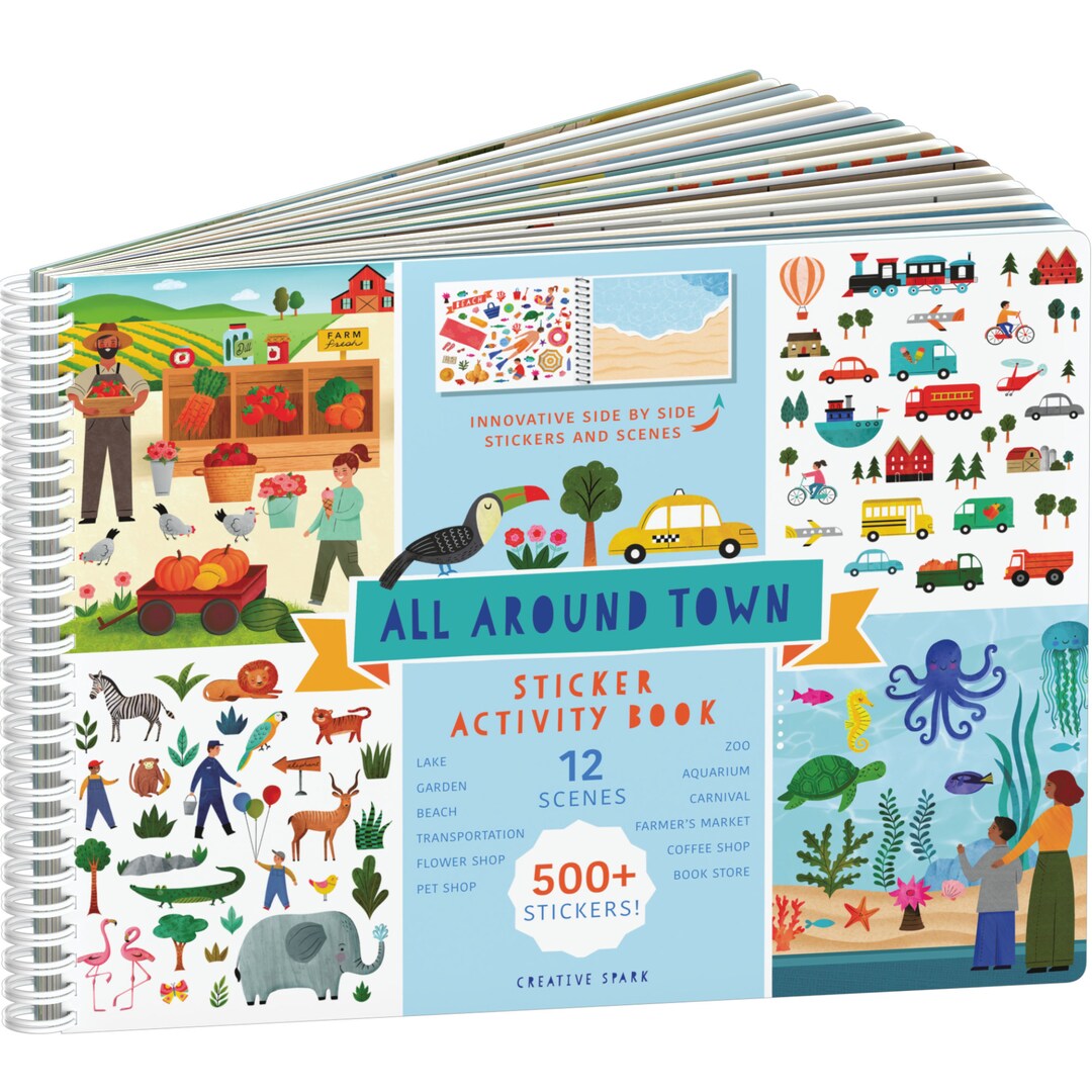 All Around Town Sticker Book - Etsy