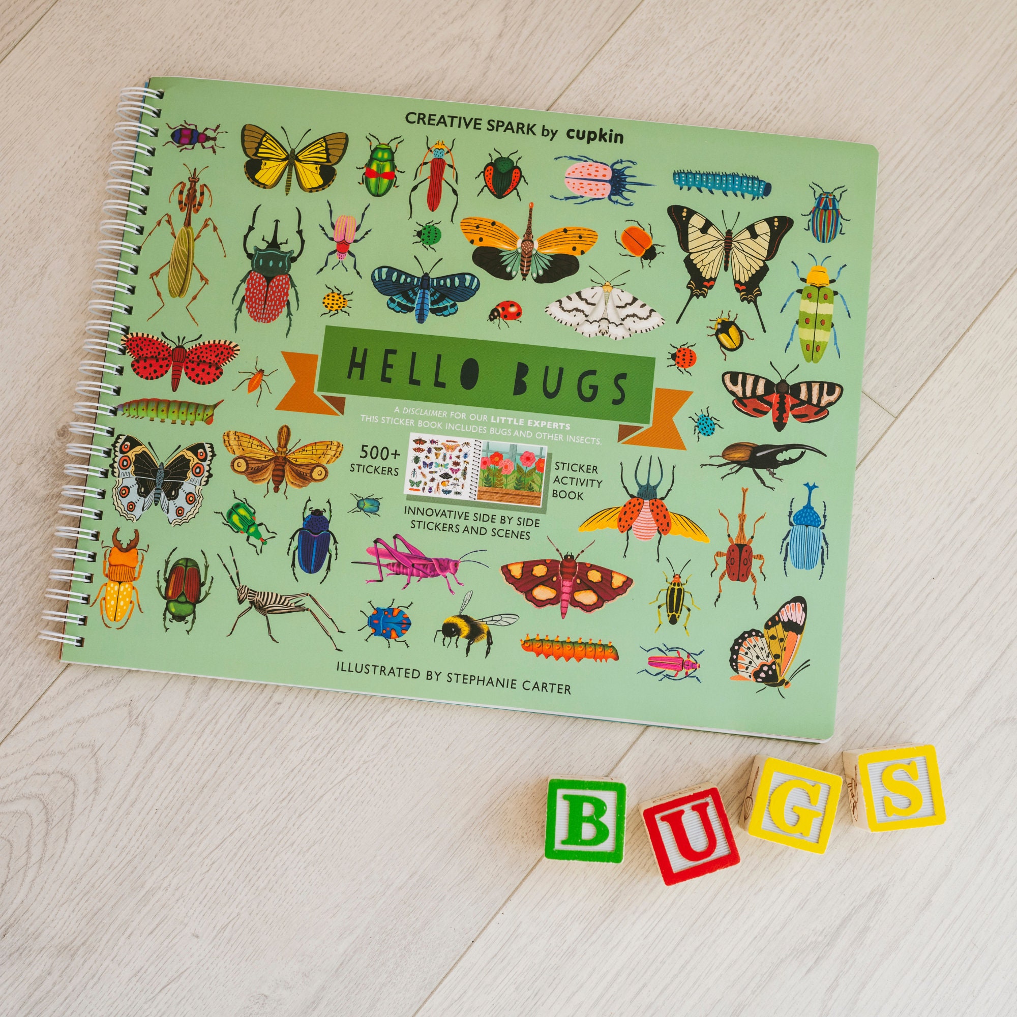Hello Bugs & Insects Sticker Coloring Book 500 Stickers 12 - Etsy UK