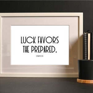 Luck Favors the Prepared Quote by Edna Mode ~ Printable Quote, Digital ...