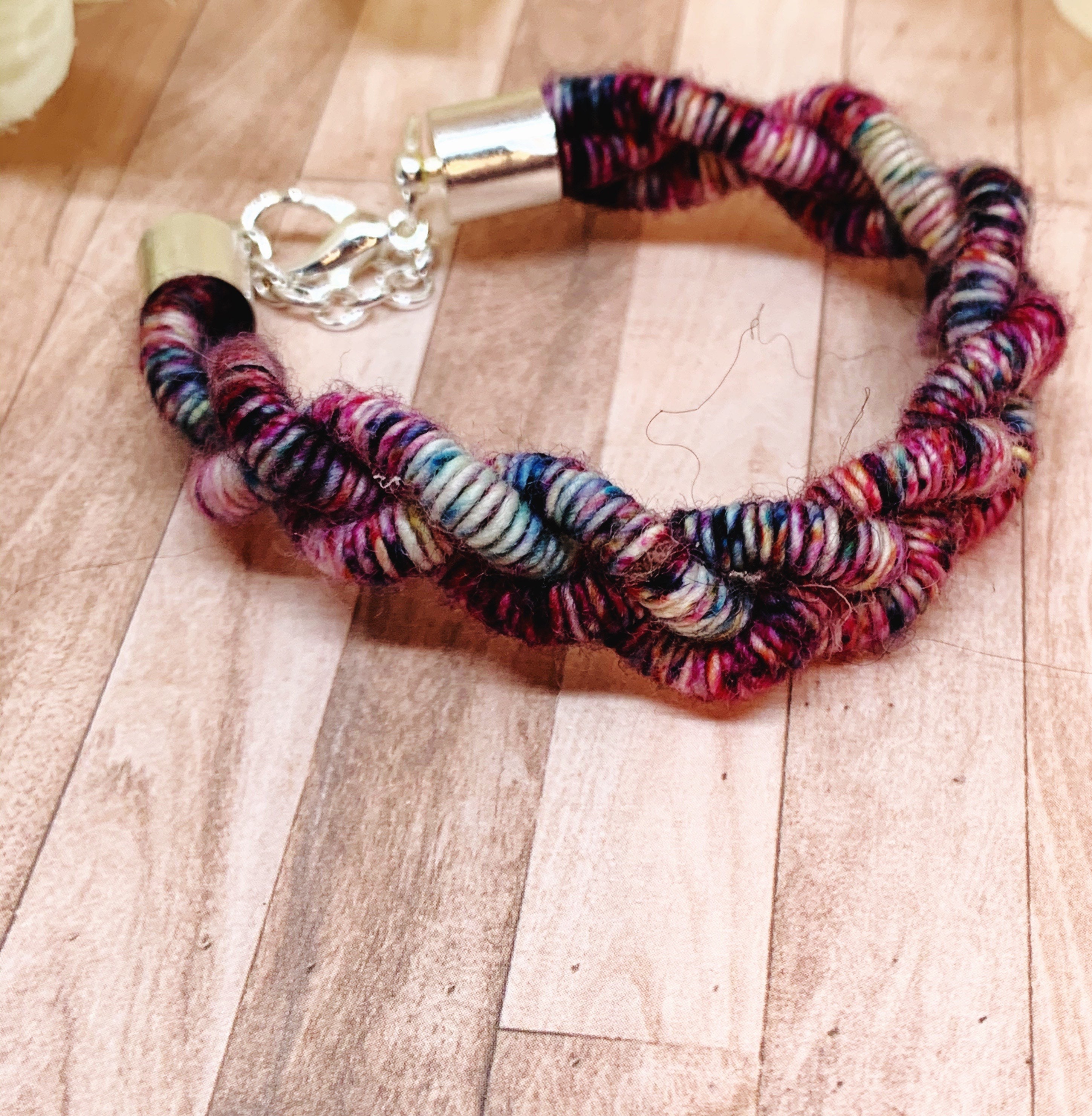 Braided Rope Bracelet / Necklace in Lets Get It Started - Etsy.de