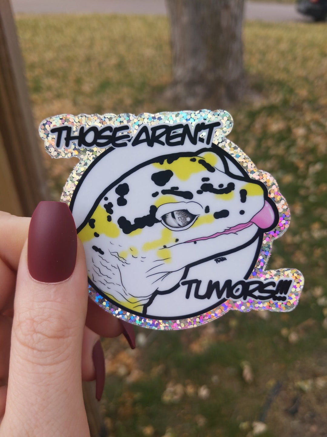 Glitter Lemon Frost Leopard Gecko Sticker - Etsy