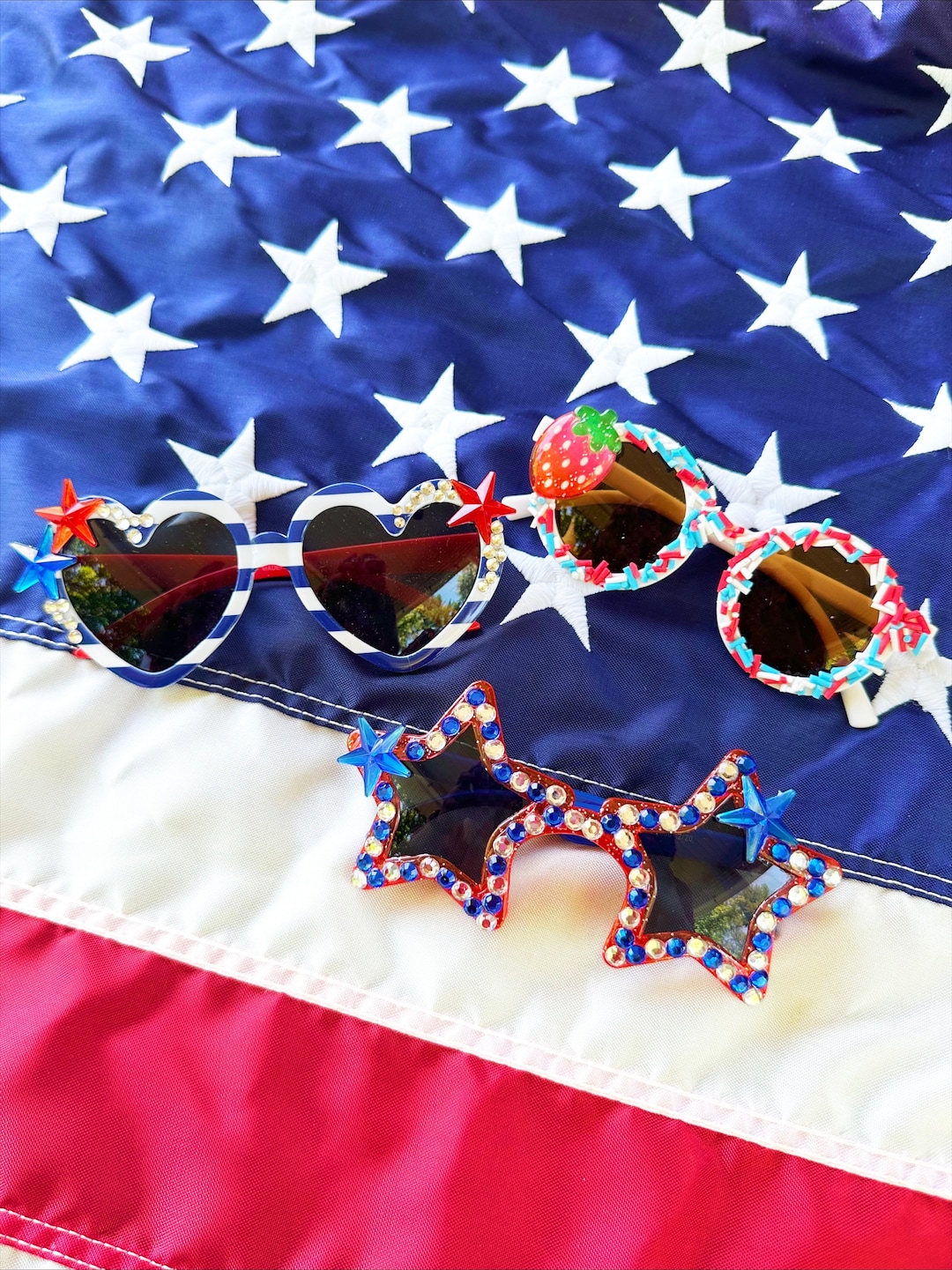 Girls USA 4th of July, Red White and Blue Custom Personalized ...