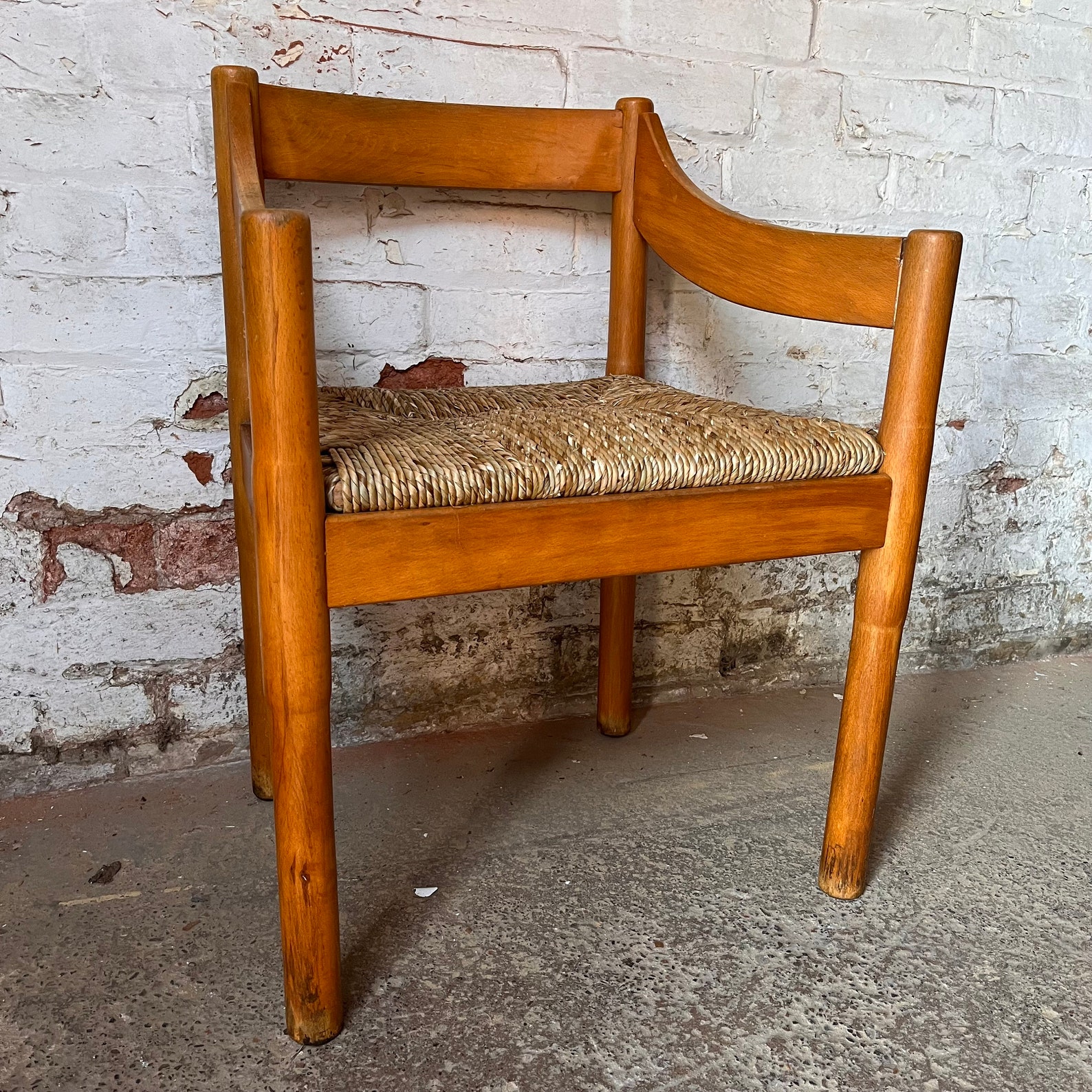 A Carimate Carver Chairs Designed by Vico Magistretti - Etsy