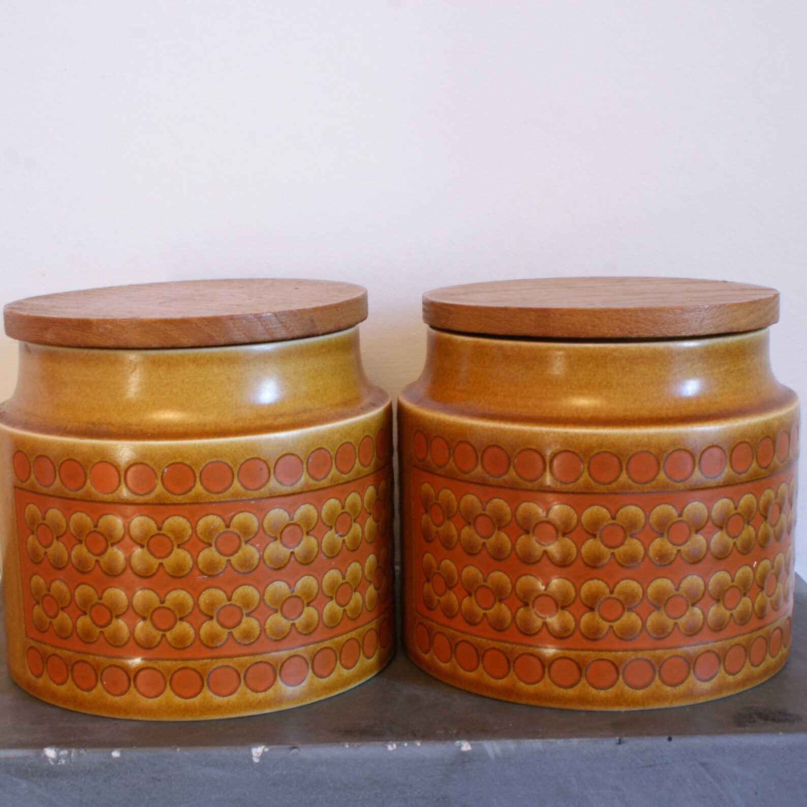 2 X Vintage 70's Hornsea Pottery Storage Jars/ Biscuit | Etsy 2 X Vintage 70's Hornsea Pottery Storage Jars/ Biscuit | Etsy