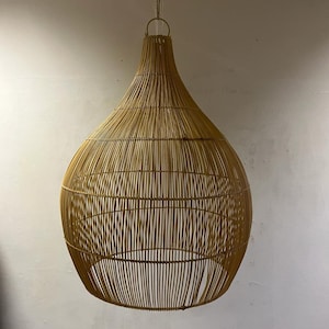 Vintage Extra Large Cane Lampshade - Etsy