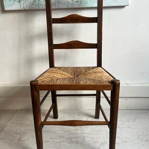 Ladder Back Chair With Rush Seat/ Seating - Etsy
