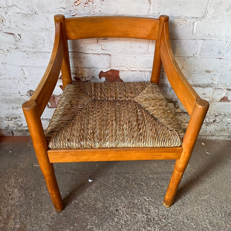 A Carimate Carver Chairs Designed by Vico Magistretti - Etsy