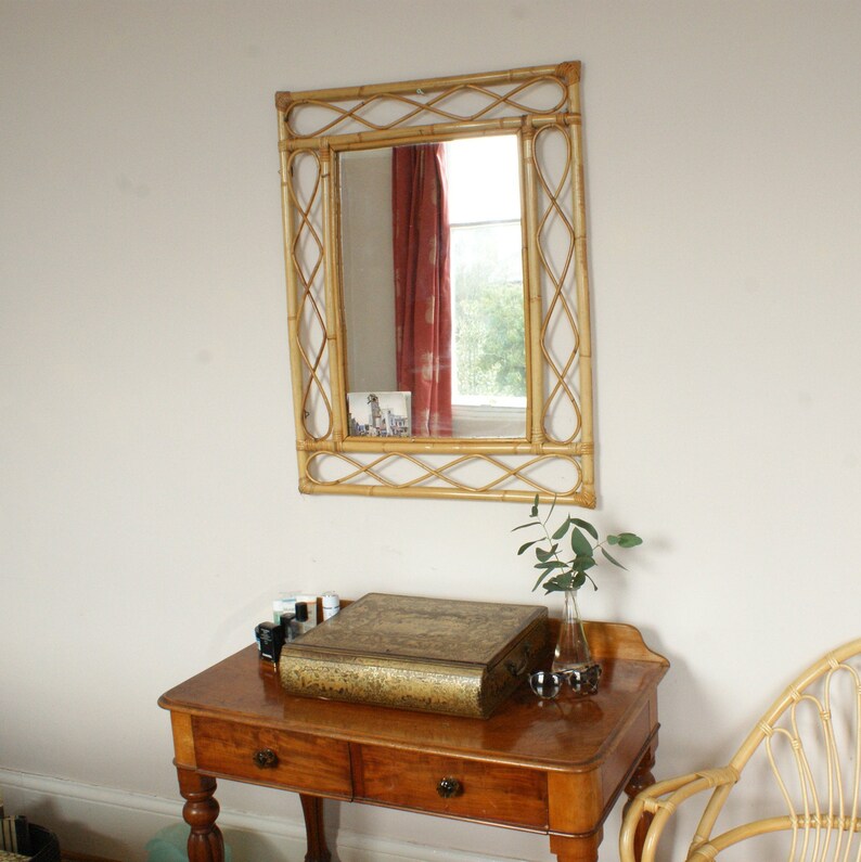 Bamboo / Cane Mirror - Etsy UK