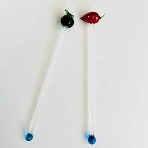 A Set of 6 Vintage Murano Glass Twizzel Sticks/ Drinks Stirrers - Etsy