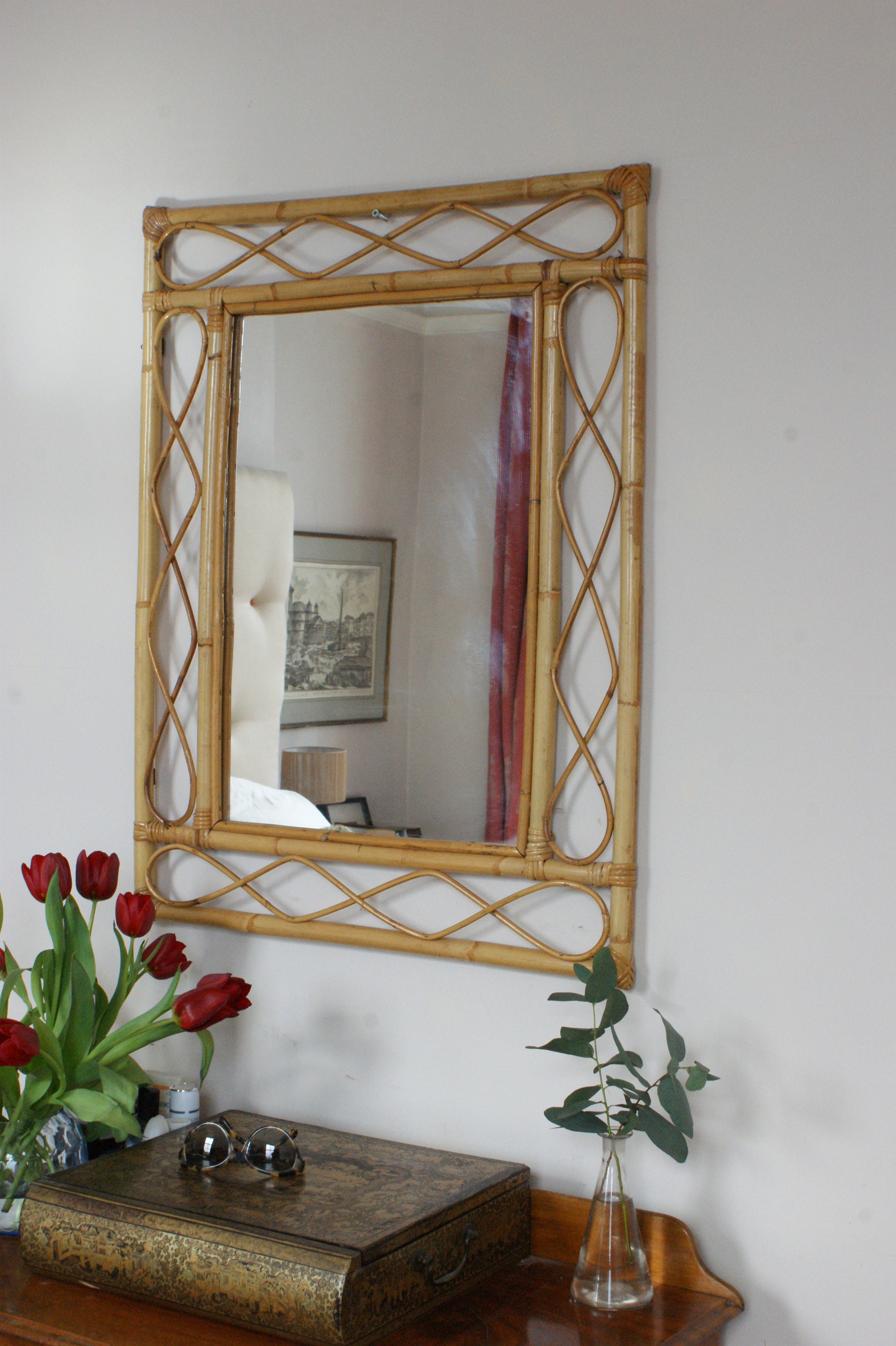 Bamboo / Cane Mirror - Etsy UK