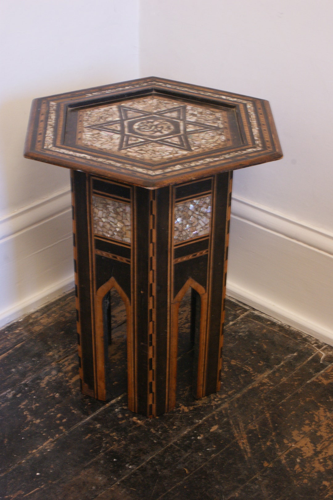 Handmade Middle Eastern Coffee Table With Mother of Pearl Inlays, - Etsy