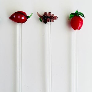 A Set of 6 Vintage Murano Glass Twizzel Sticks/ Drinks Stirrers - Etsy