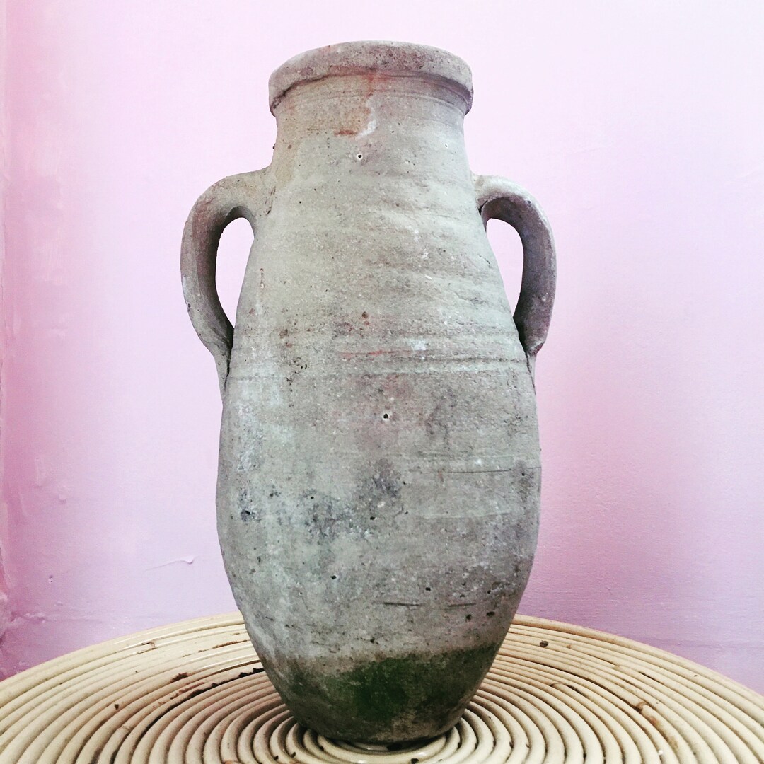 Vintage Double Handled Rustic Urn/ Gift - Etsy