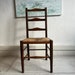 Ladder Back Chair With Rush Seat/ Seating - Etsy