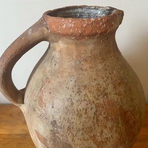 Vintage Terracotta Jug With Handle - Etsy
