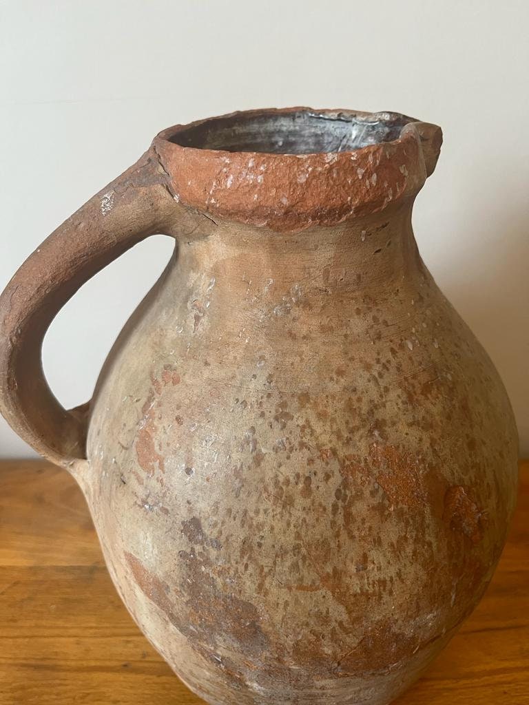 Vintage Terracotta Jug With Handle - Etsy