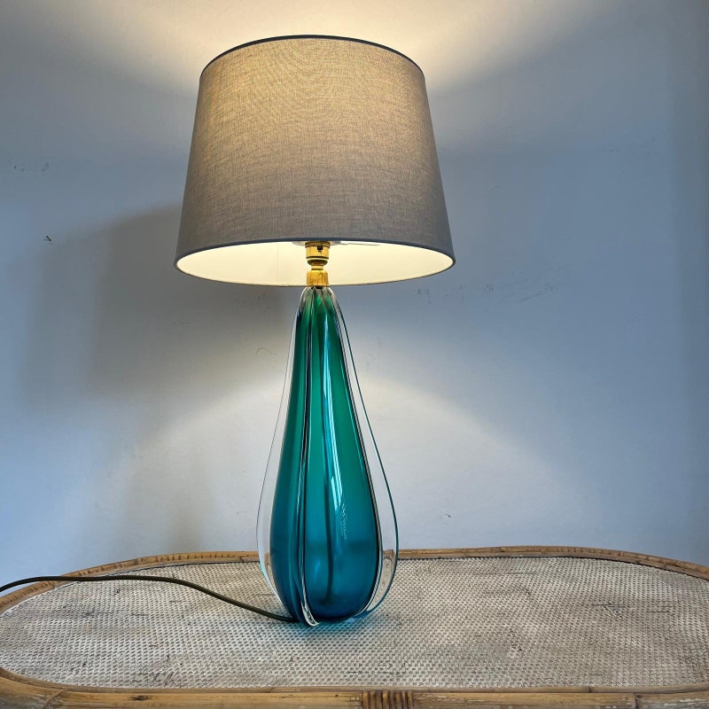 Turquoise Table Lamp - Etsy
