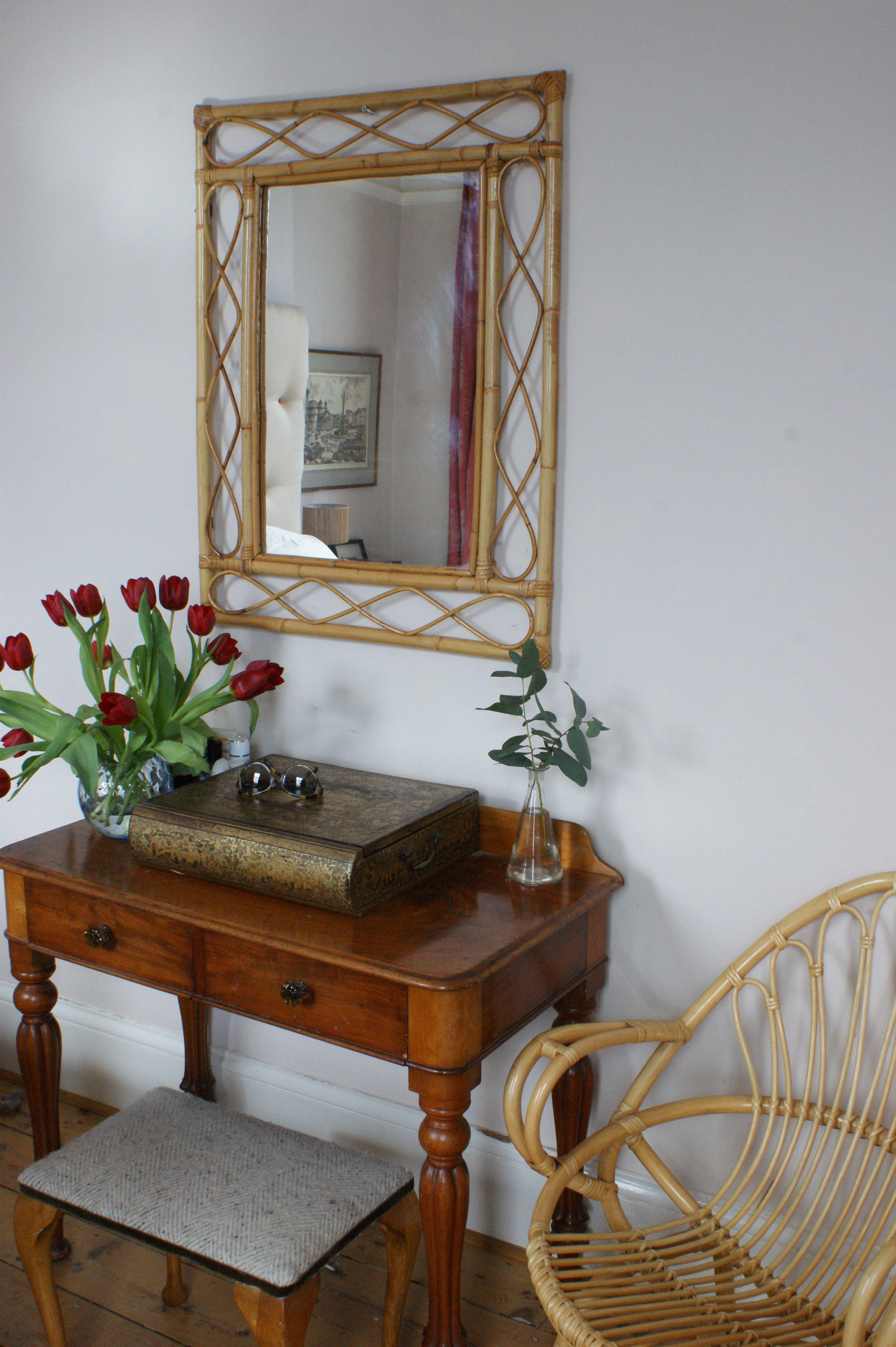 Bamboo / Cane Mirror - Etsy UK