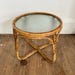 Bamboo Glass Top Table / Round Coffee Table - Etsy