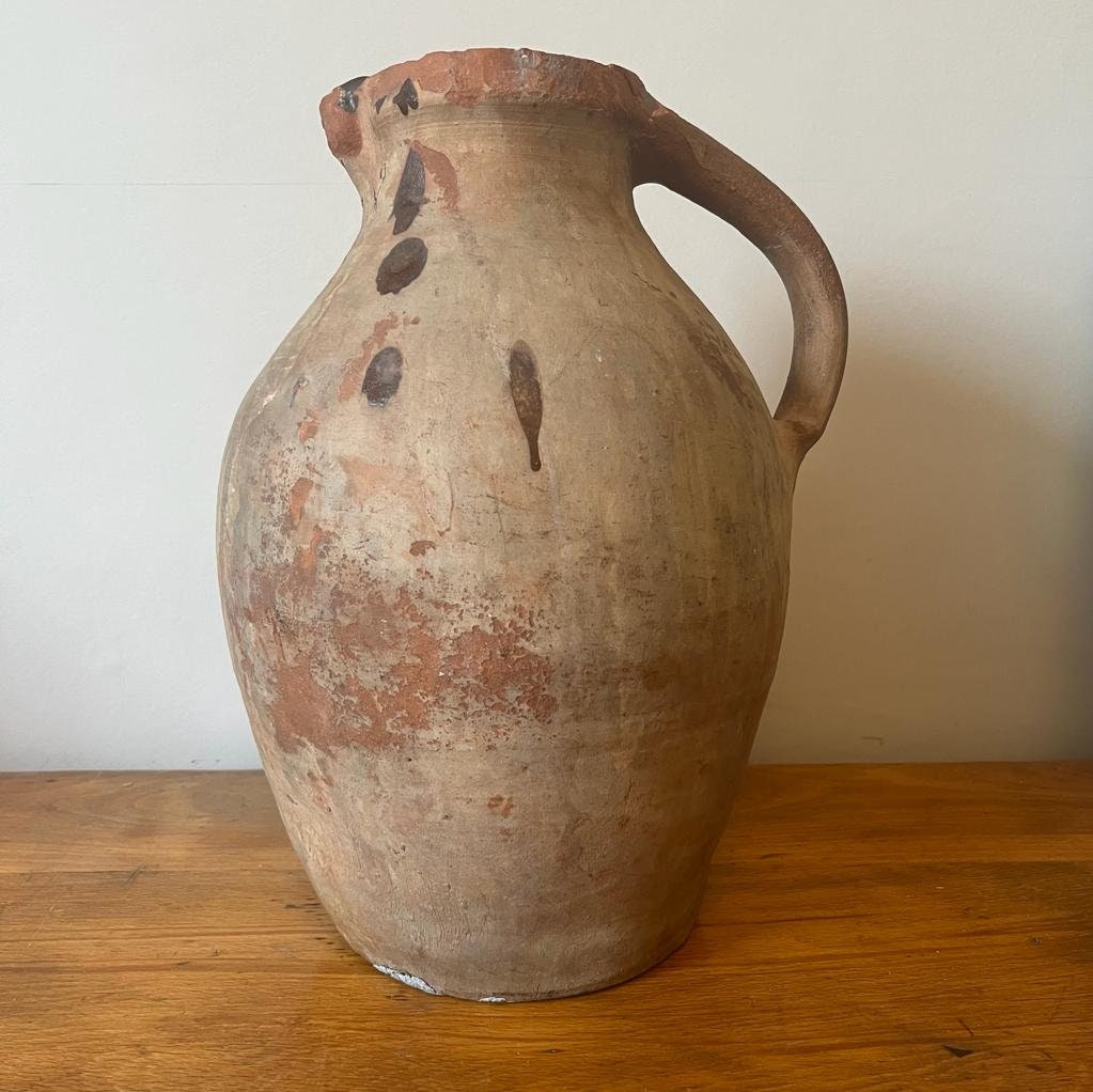 Vintage Terracotta Jug With Handle - Etsy