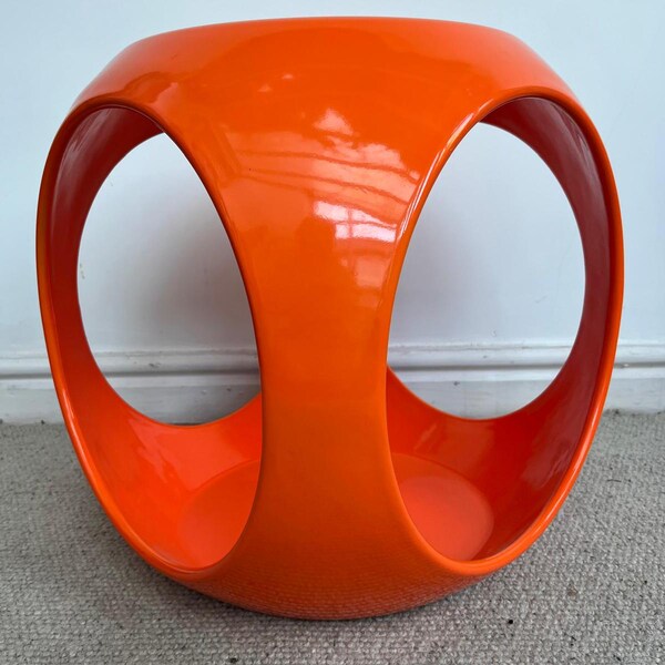 Orange Side Table - Etsy