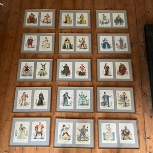 A Collection of 15 Framed Prints of Shakespeare Actors and Characters ...