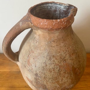 Vintage Terracotta Jug With Handle - Etsy