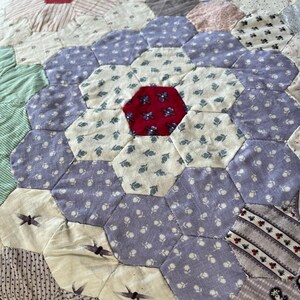 19th Century Hand Stitched Patchwork Quilt - Etsy
