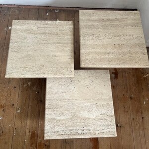 Midcentury Travertine Nesting Tables/ Coffee Tables - Etsy
