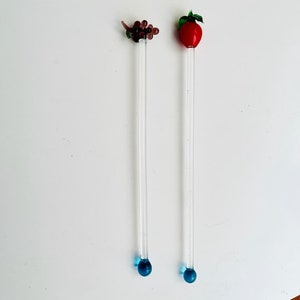 A Set of 6 Vintage Murano Glass Twizzel Sticks/ Drinks Stirrers - Etsy