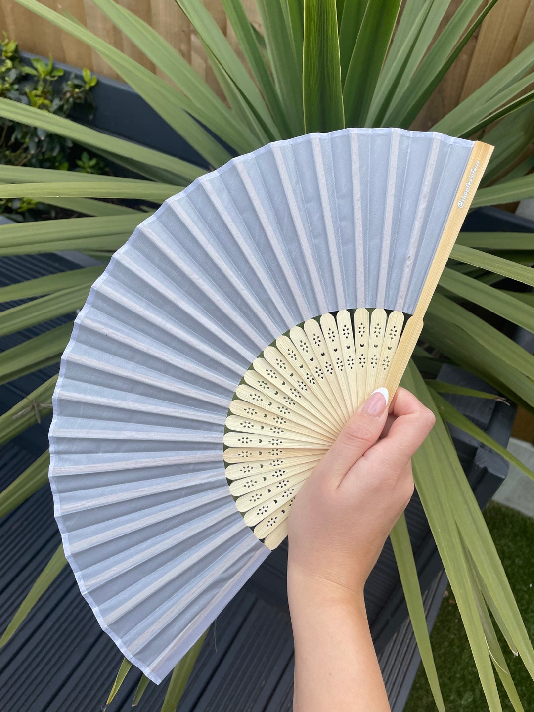 Silver Fan / Hand Folding Fan / Rave / Fancy Dress / Party / Wedding - Etsy