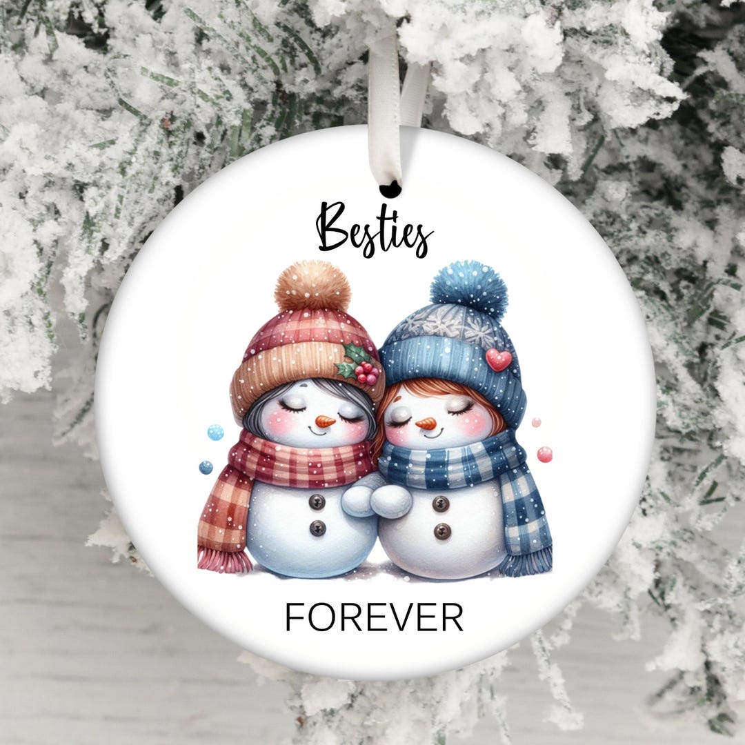 Best Friends Forever Ornament PNG, Friendship Christmas Holiday ...
