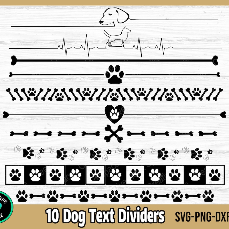 Paw Print Borders - Etsy