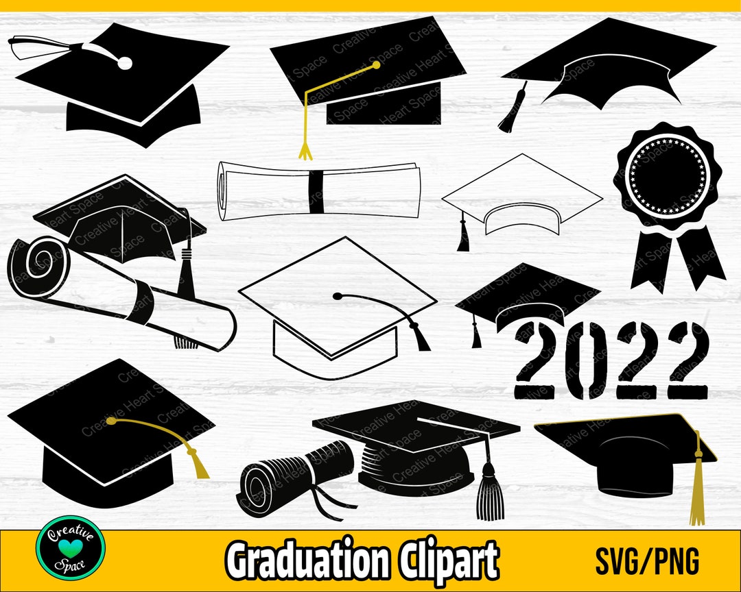 Graduation Clipart SVG Bundle Graduation Cap SVG Graduate - Etsy Canada