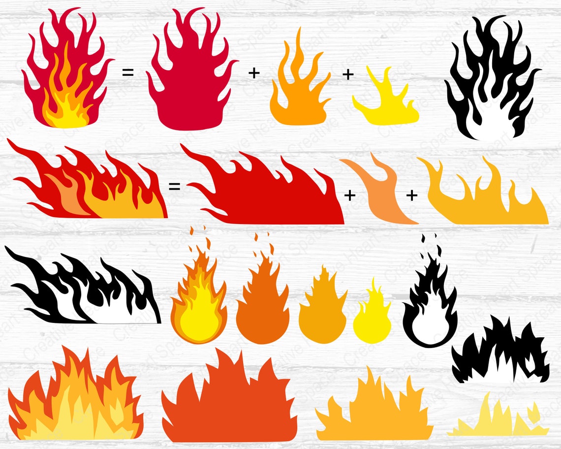 Fire Flame SVG Bundle Flame SVG Fire Clipart Svg Fire - Etsy Canada