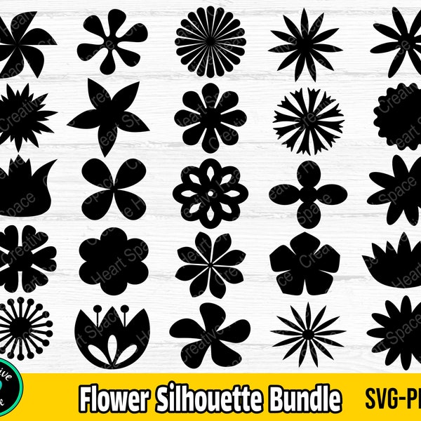 Flower Shapes Svg - Etsy
