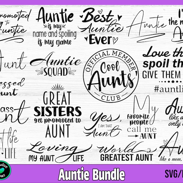 Funny Aunt Svg - Etsy